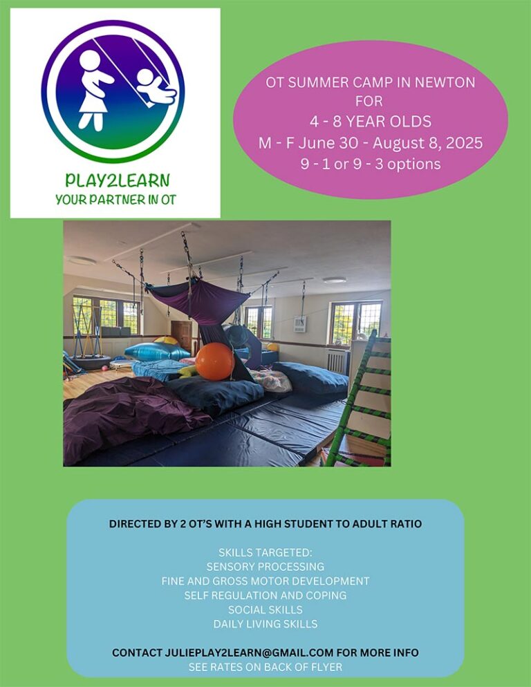 Play2Learn Therapies - Providing pediatric occupational therapy to families in Metro West Boston